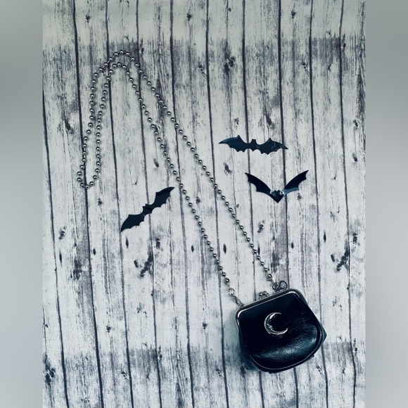 Bags | Gothic Mini Moon Crossbody Purse Coin Bag | Poshmark